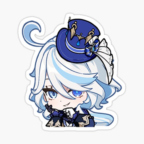"genshin impact furina" Sticker by bashhonkdesign | Redbubble