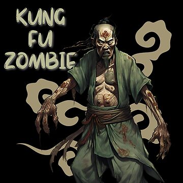 "Kung Fu Zombie" Essential T-Shirt for Sale by Zombiesquieu | Redbubble