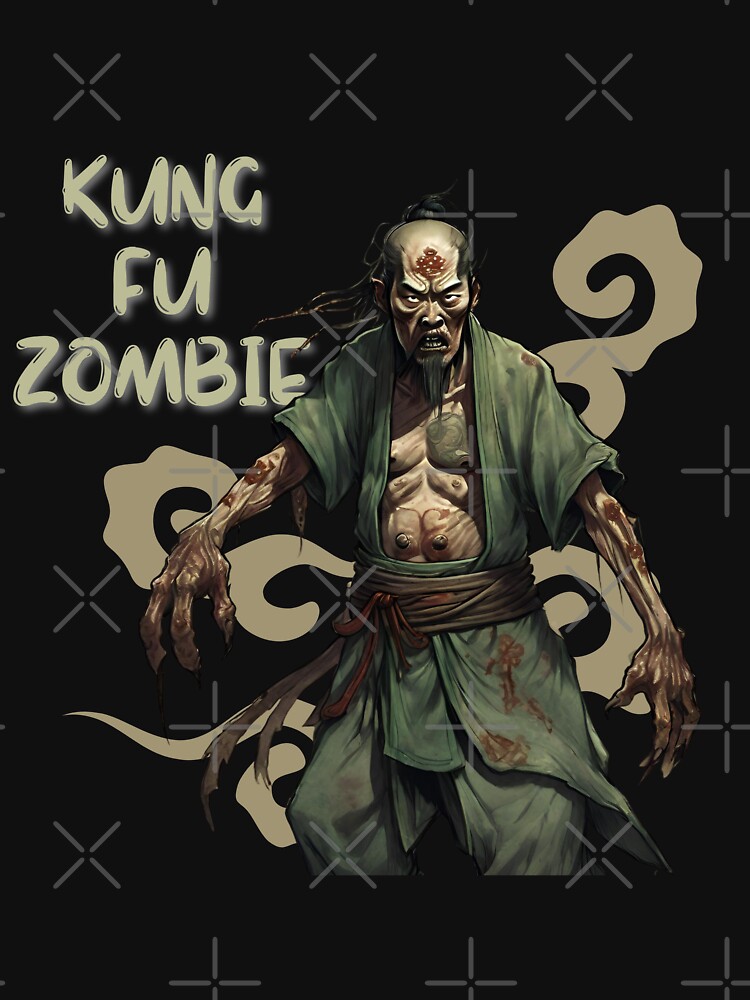 "Kung Fu Zombie" Essential T-Shirt for Sale by Zombiesquieu | Redbubble