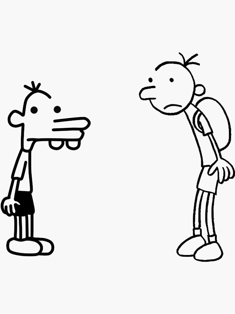 "Diary of a wimpy kid" Sticker for Sale by Tranquilityyy | Redbubble