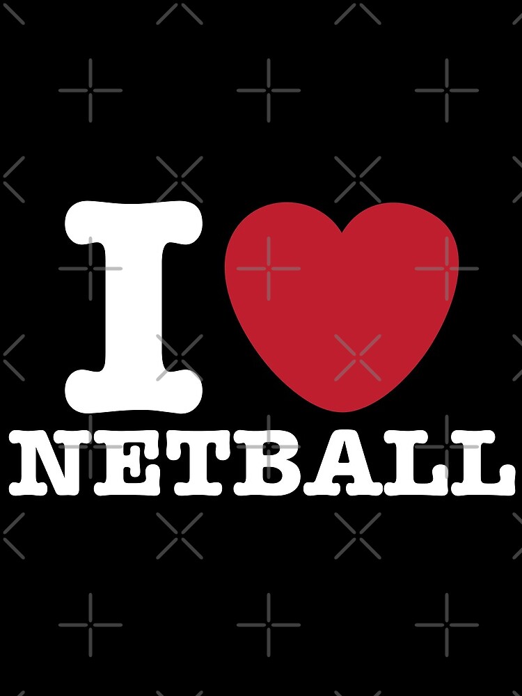 "I Heart Netball" Drawstring Bag for Sale by teesaurus | Redbubble