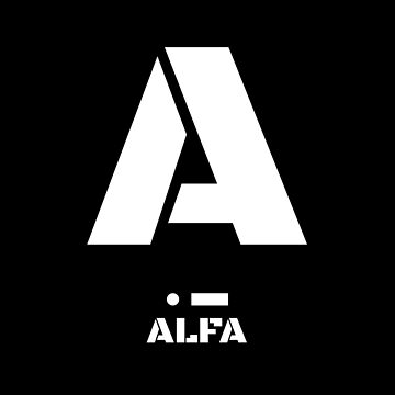 "Letter A (Alfa) Morse Code NATO Phonetic Alphabet" Sticker for Sale by ...