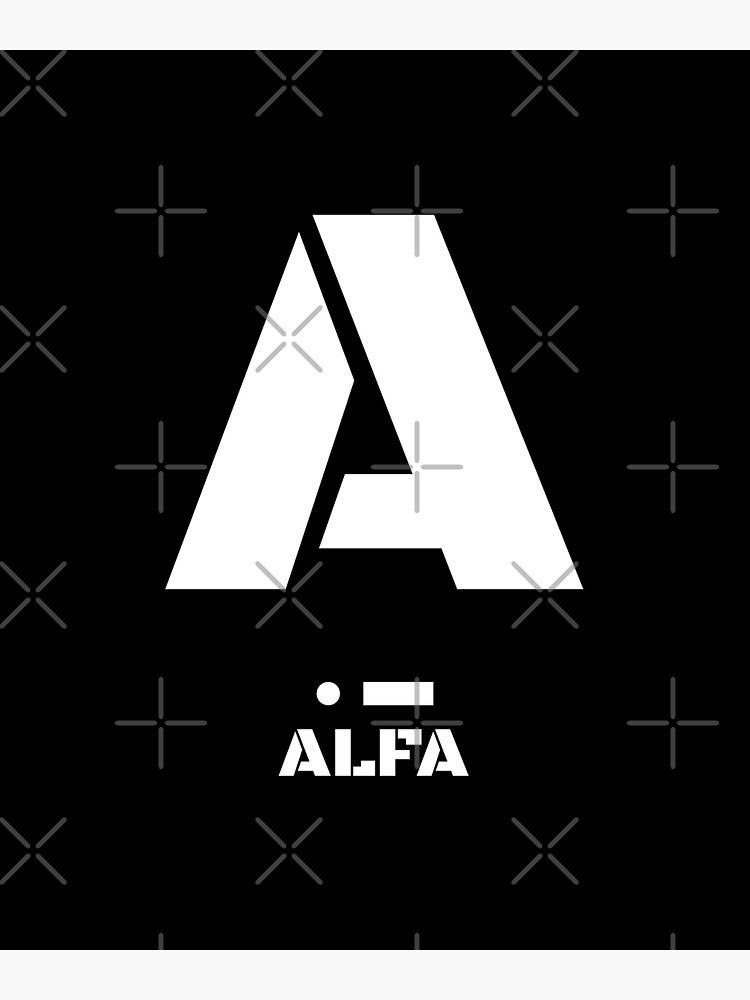"Letter A (Alfa) Morse Code NATO Phonetic Alphabet" Sticker for Sale by ...