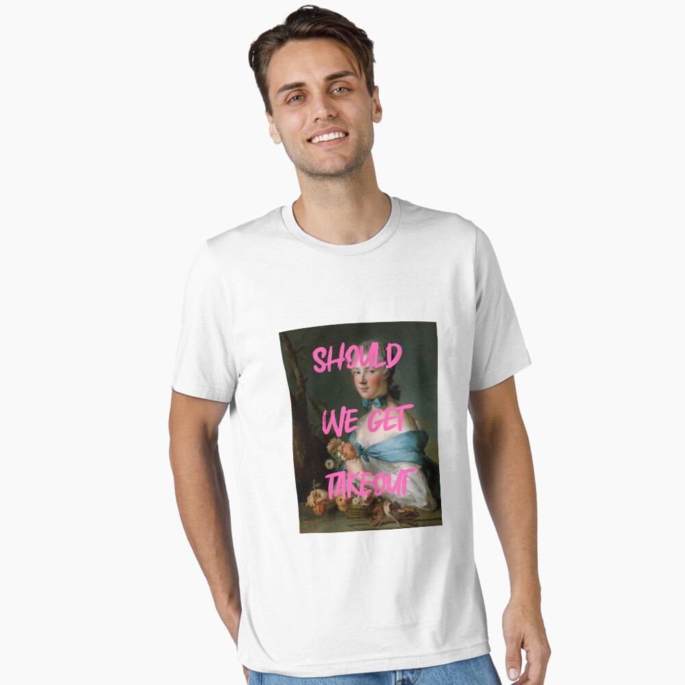 "Should We Get Takeout Quirky Renaissance Painting" Poster for Sale by ...