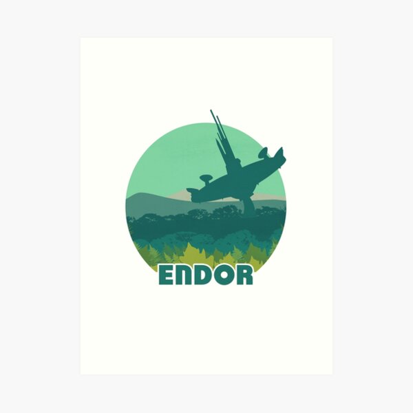 "Endor Retro Travel Poster" Art Print for Sale by Studiomoriarty ...