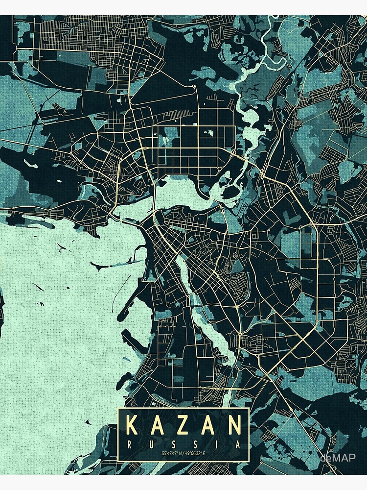 Kazan City Russia Map Study Area. (A) Map Of The Russian Federation;