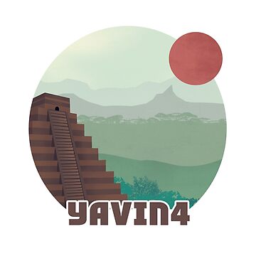 "Yavin4 Retro Travel Poster" Sticker for Sale by Studiomoriarty | Redbubble