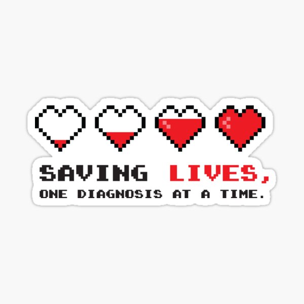 "Saving Lives" Sticker for Sale by Ikibrai | Redbubble