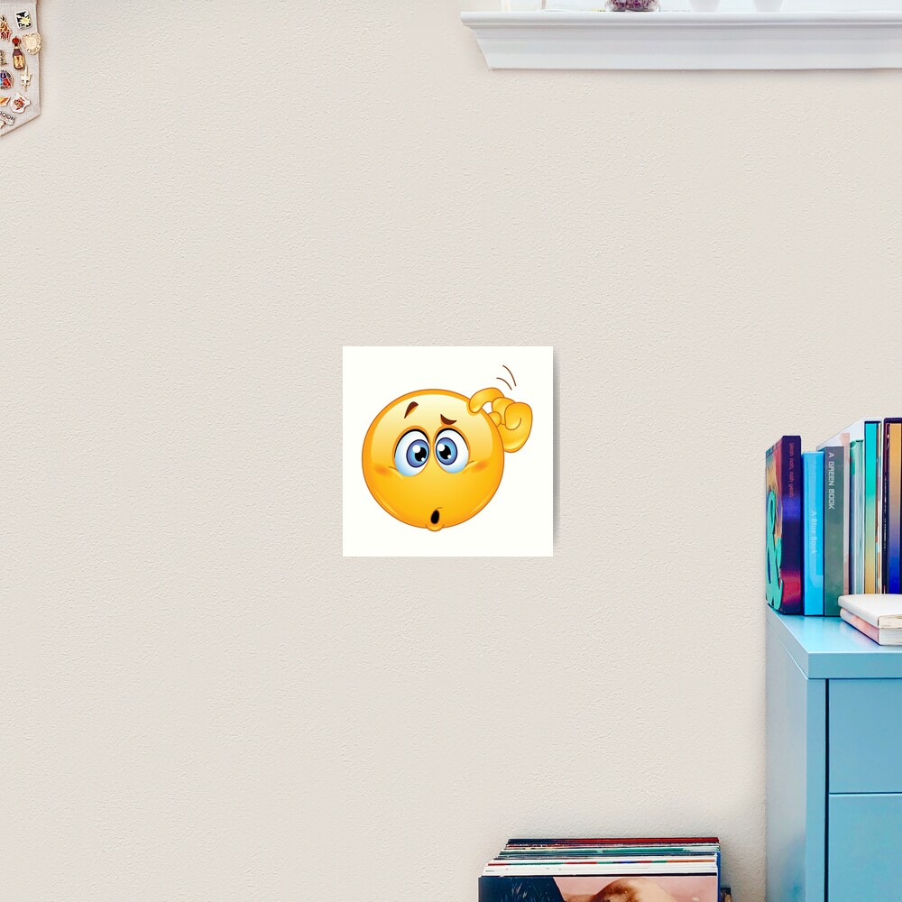 "Huh? Emoji Meme" Photographic Print for Sale by ToppaForTheLols ...