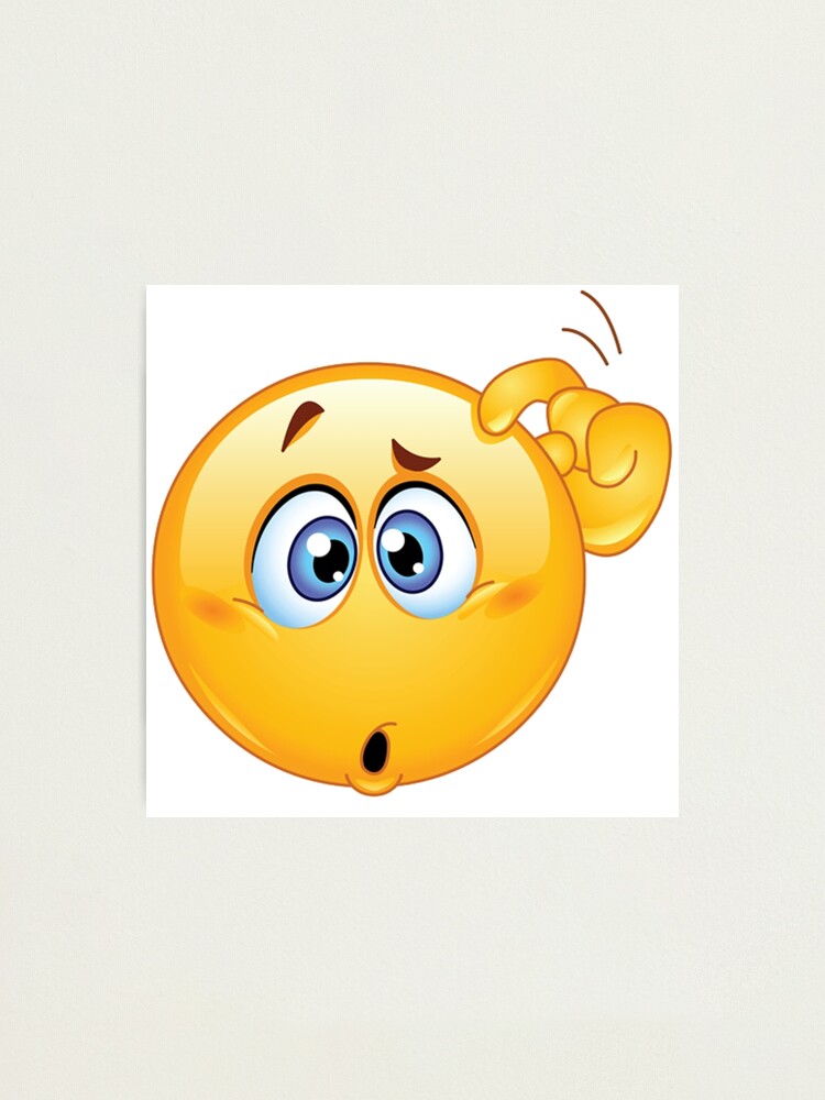"Huh? Emoji Meme" Photographic Print for Sale by ToppaForTheLols ...