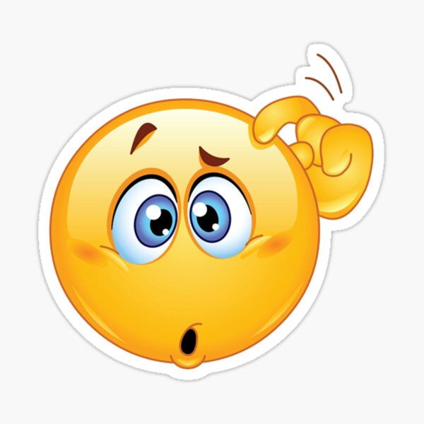 "Huh? Emoji Meme" Sticker for Sale by ToppaForTheLols | Redbubble