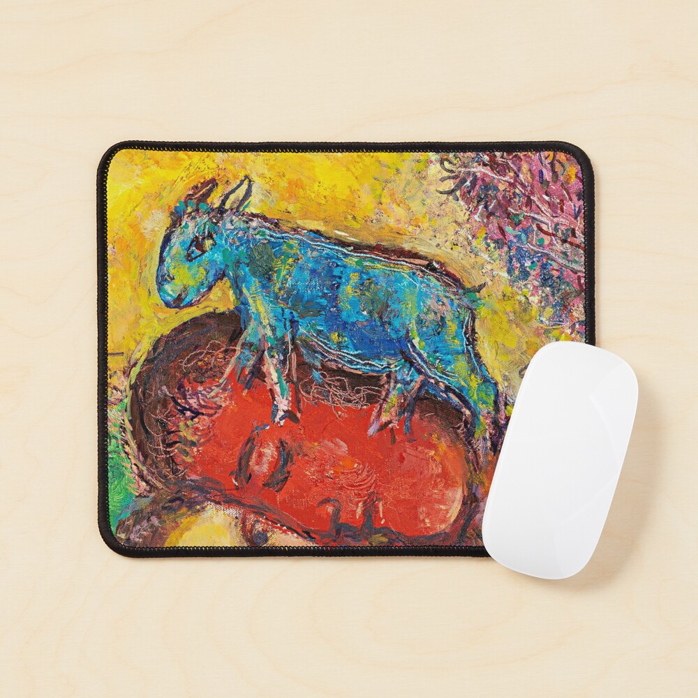 "Marc Chagall The Lover with the Red Profile and the Blue Donkey 1971 ...