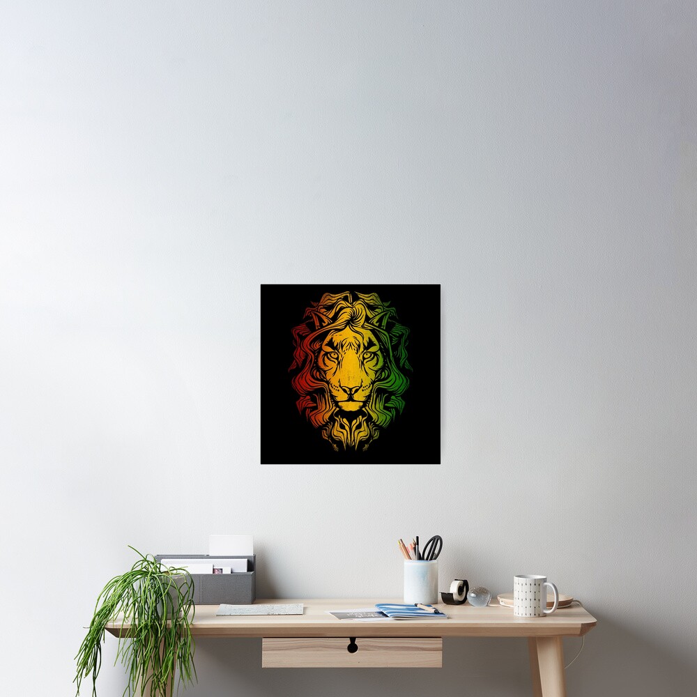 "Rasta Reggae Lion " Poster by goodspy | Redbubble