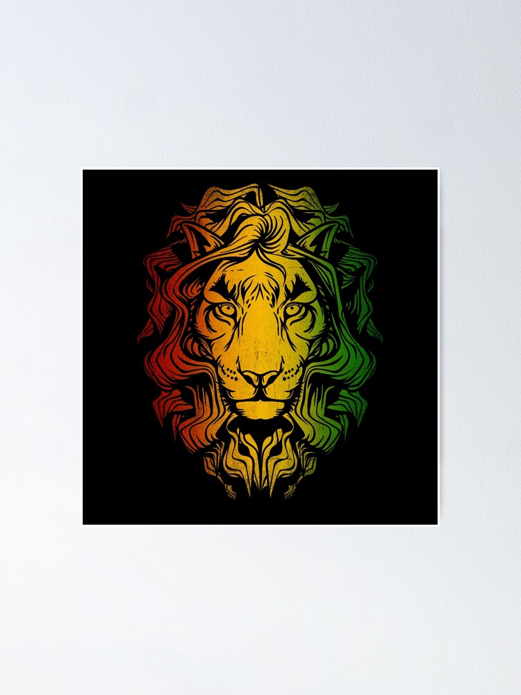 "Rasta Reggae Lion " Poster by goodspy | Redbubble