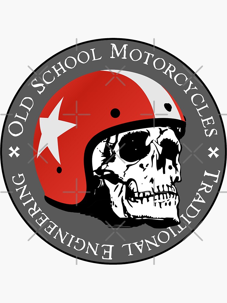 "Old School Motorcycles" Sticker for Sale by rosalinde2803 | Redbubble