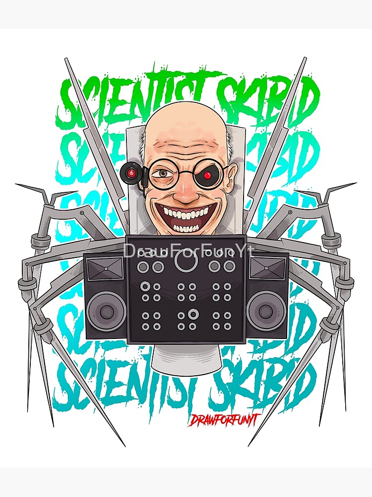 "SKIBIDI TOILET PROFESSOR" Poster for Sale by DrawForFunYt | Redbubble