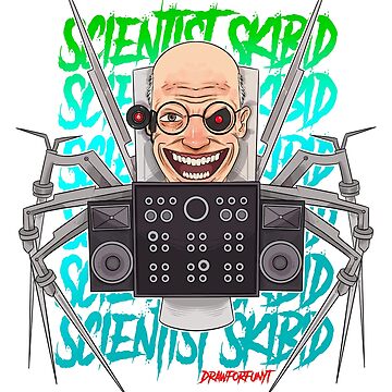 "SKIBIDI TOILET PROFESSOR" Sticker for Sale by DrawForFunYt | Redbubble