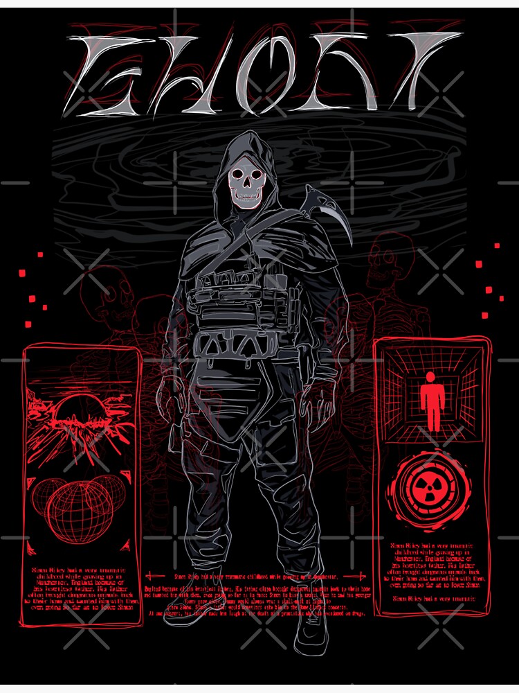 "Simon Ghost Riley Call of Duty" Sticker for Sale by kakooli | Redbubble