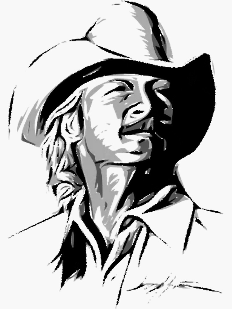 "alan jackson retro" Sticker for Sale by CandyAyannaA | Redbubble