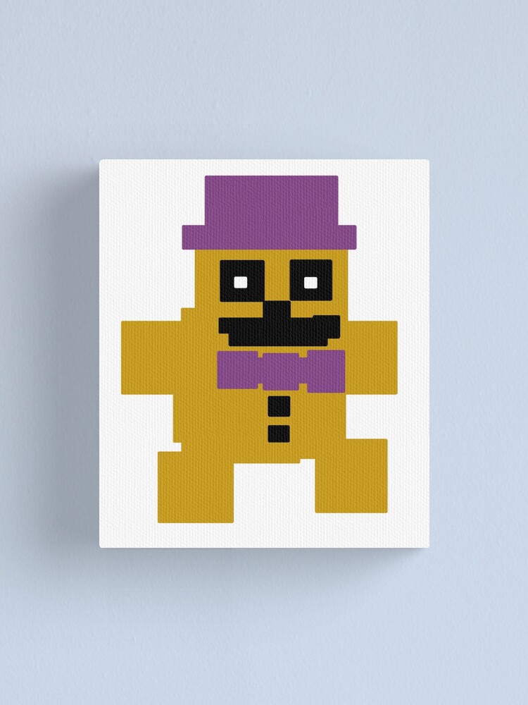 "FNAF Psychic Friend Fredbear 8-bit" Canvas Print for Sale by ...