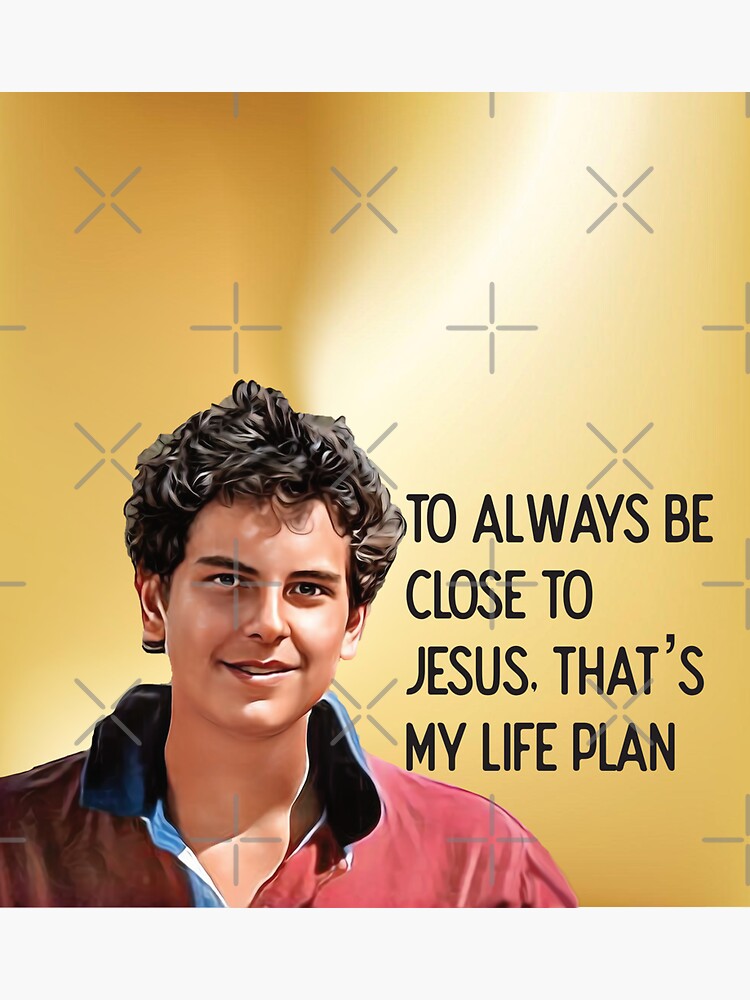 "CARLO ACUTIS be close to Jesus" Sticker for Sale by SolracSier | Redbubble