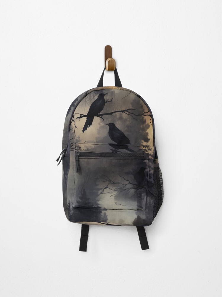 "Crows in a creepy foggy night" Backpack for Sale by mamadropbearsez ...