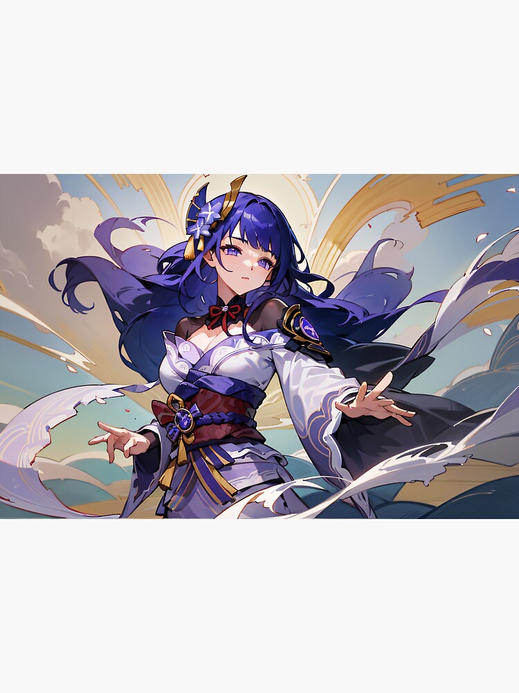 "Genshin Impact Raiden Shogun Ei Inazuma Electro Archon Game" Sticker ...