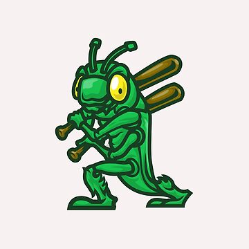 "Insect Baseball" Sticker for Sale by SilverLine Studio | Redbubble
