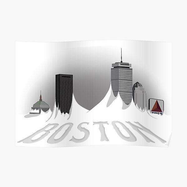 "Boston Snowpocalypse" Poster for Sale by christian-milik | Redbubble