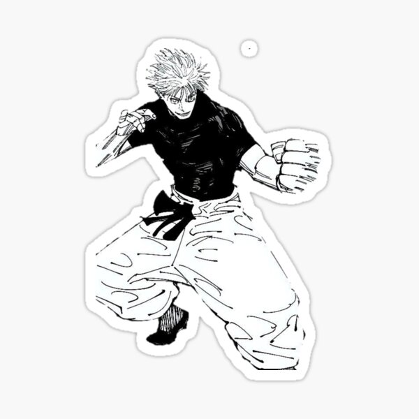"gojo satoru manga" Sticker by Real King | Redbubble