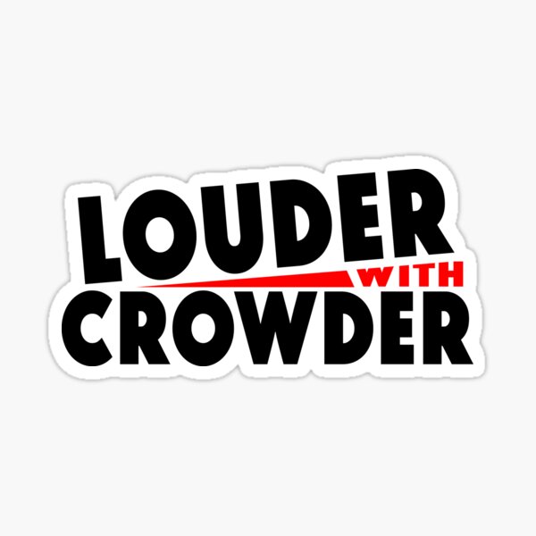 "louder with crowder merch logo" Sticker for Sale by mechova-jehla ...