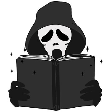 "Halloween Ghost Face Reading Book" Poster for Sale by KWZCreates ...