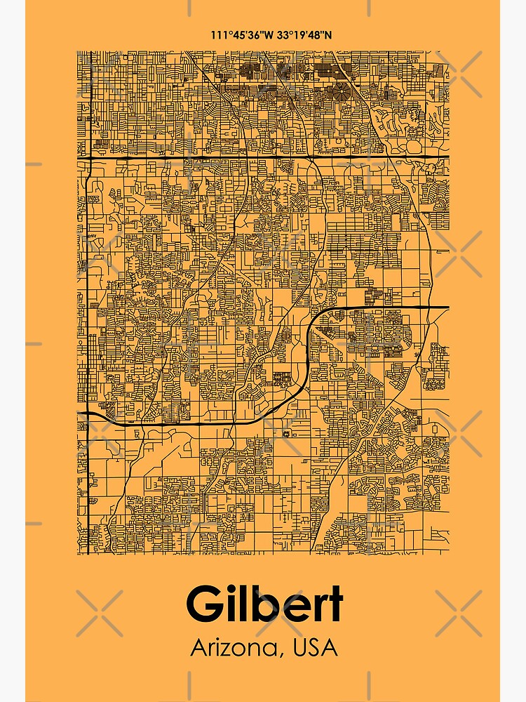 Map Of Gilbert Arizona