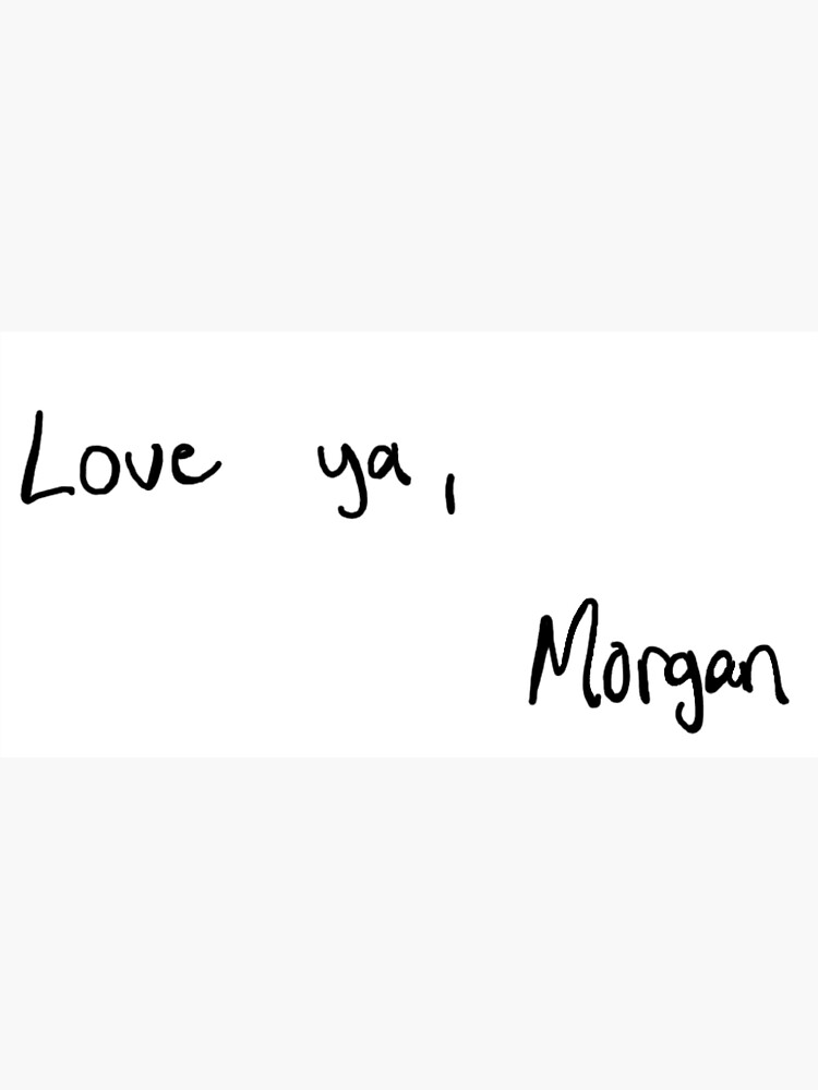 "morgan wallen handwriting" Sticker for Sale by emmashaleyy | Redbubble