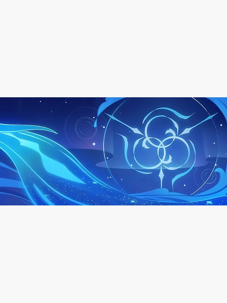 "Genshin Impact Neuvillette: Surge Namecard" Canvas Print for Sale by ...