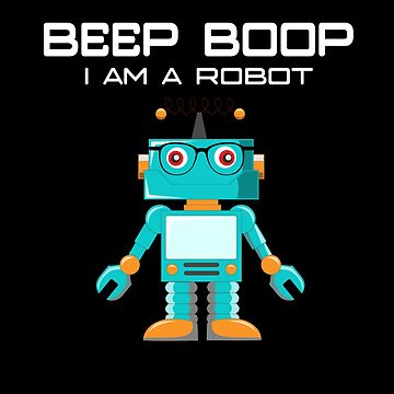"Robot Art Beep Boop" Art Board Print for Sale by pbng80 | Redbubble