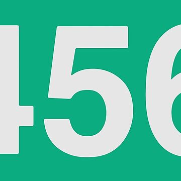 "456" Sticker by reyreypelcastre | Redbubble