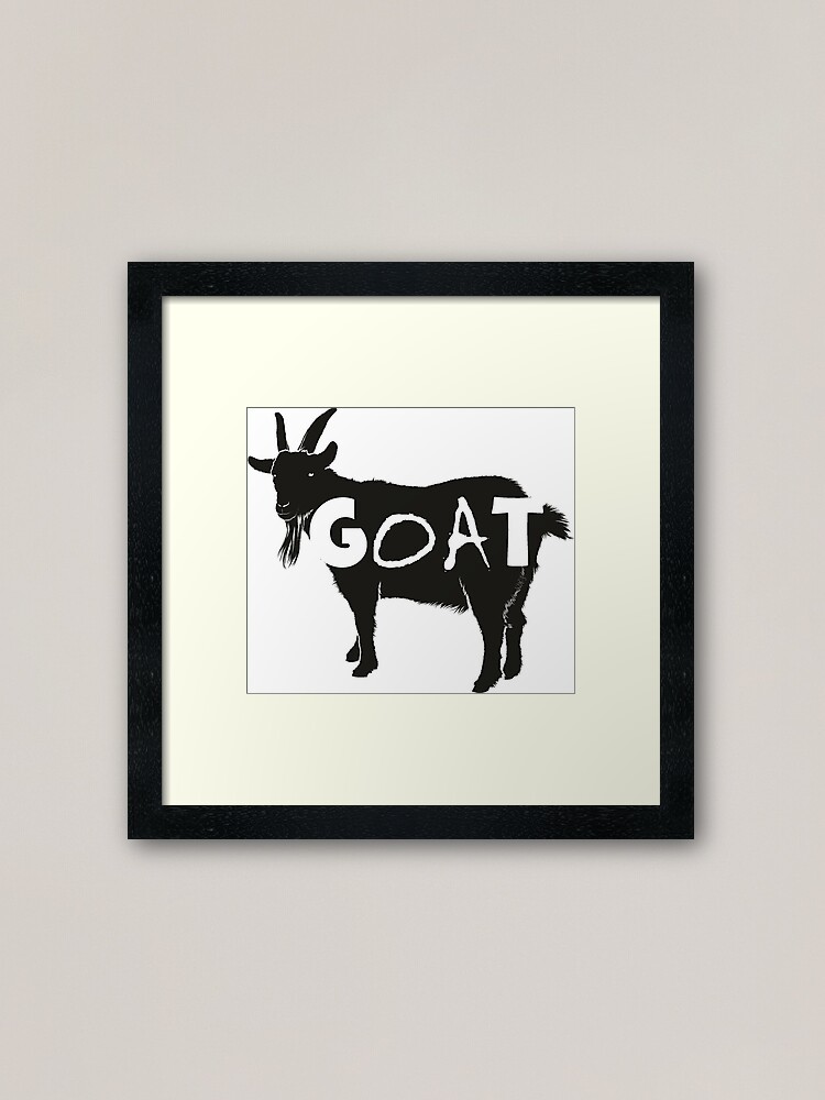 "Goat's The Word" Framed Art Print for Sale by angelpainjel | Redbubble