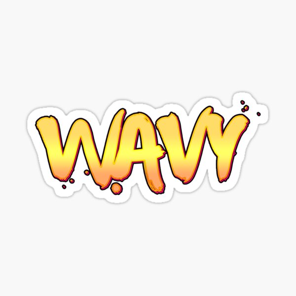 "WAVY Hip Hop" Sticker for Sale by tdjeff02 | Redbubble
