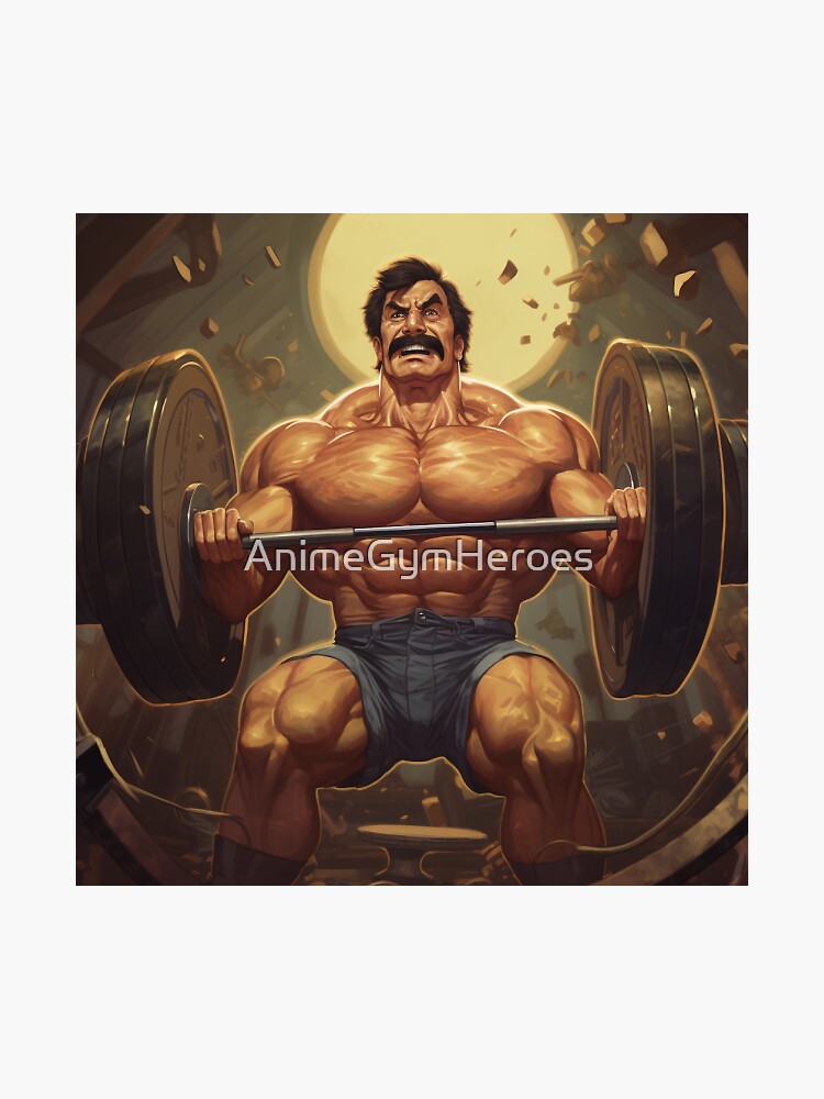 "Mike Mentzer #2" Sticker for Sale by AnimeGymHeroes | Redbubble