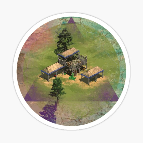 "Age Of Empires Town Center" Sticker by HawthoBrick | Redbubble