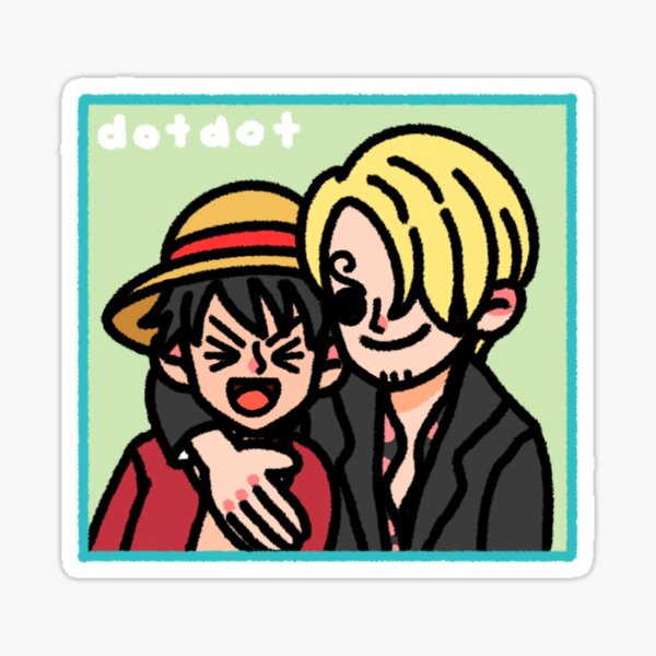 "Netflix Once Piece (Luffy & Sanji)" Sticker for Sale by dotdot tennis ...