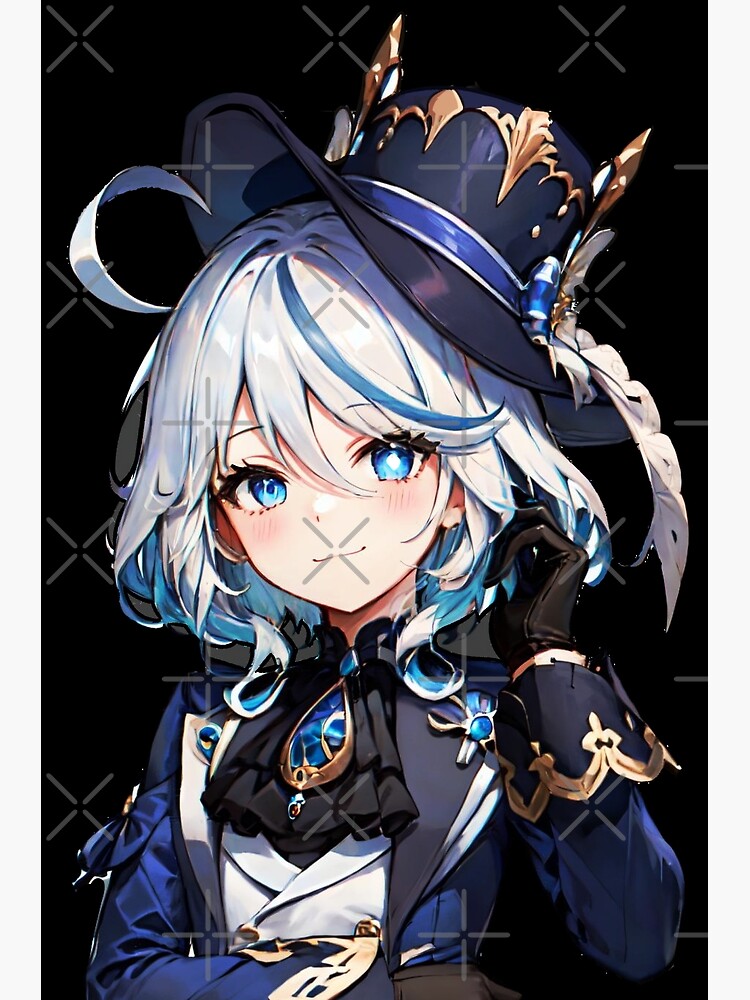 "Furina genshin impact Sticker furina genshin fanart Sticker Decals ...
