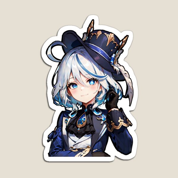 "Furina genshin impact Sticker furina genshin fanart Sticker Decals ...