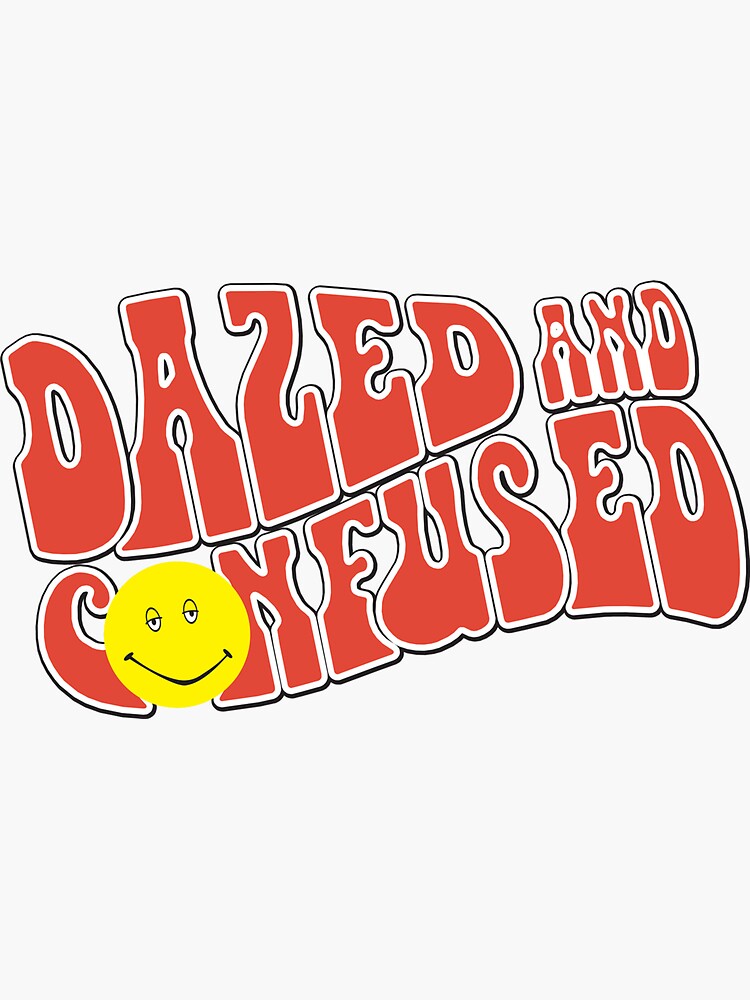 "dazed font" Sticker for Sale by LurlineEichmann | Redbubble