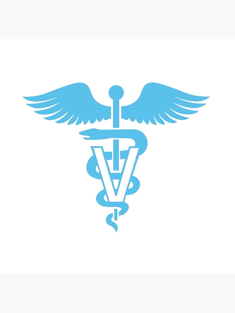 "Blue Veterinary Medicine Symbol" Art Board Print for Sale by Asaha17 ...