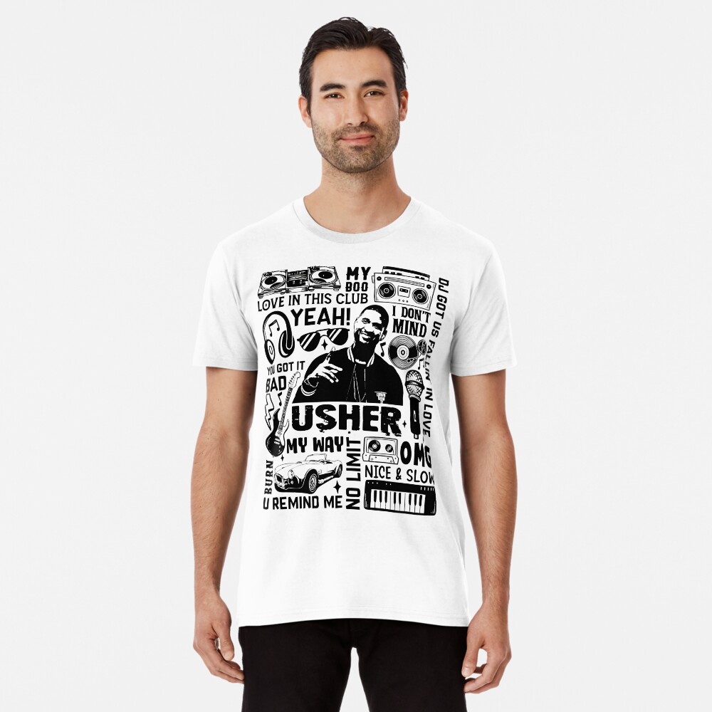 "Usher My Way Tour" Sticker for Sale by theodorexshal | Redbubble