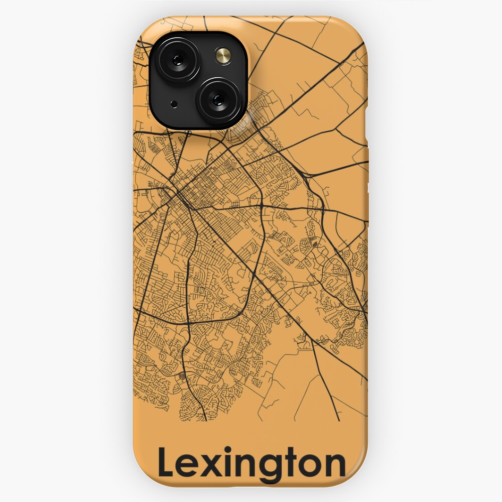 "City Road Map of Lexington, Kentucky, USA" Sticker for Sale by ...
