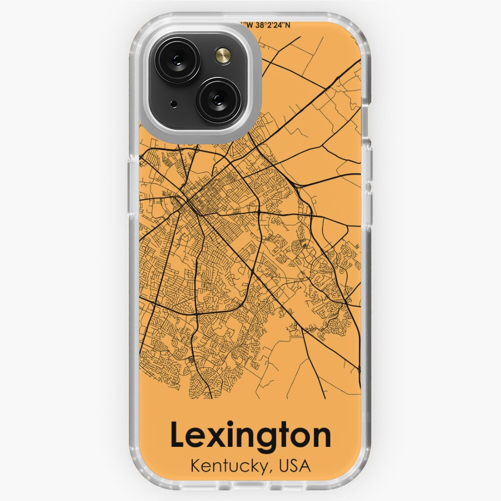 "City Road Map of Lexington, Kentucky, USA" Sticker for Sale by ...