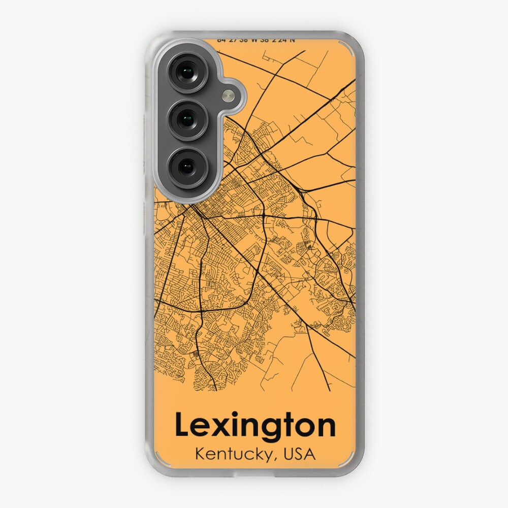 "City Road Map of Lexington, Kentucky, USA" Sticker for Sale by ...
